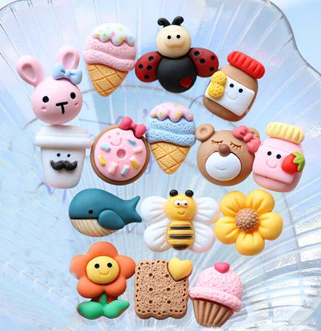 Animal Embellishment,flower Resin Cabochon, Flatback Hair Bow Center ...