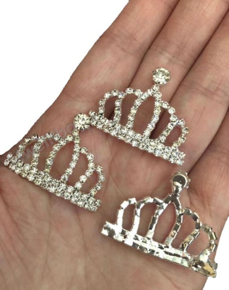Rhinestone Crown Button Rhinestone Button Metal Button DIY - Etsy