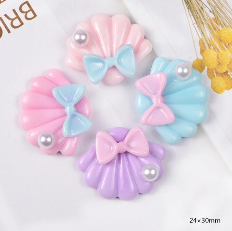 Shell Resin Bow Flatback Cabochons Craft Jewelry Making - Etsy