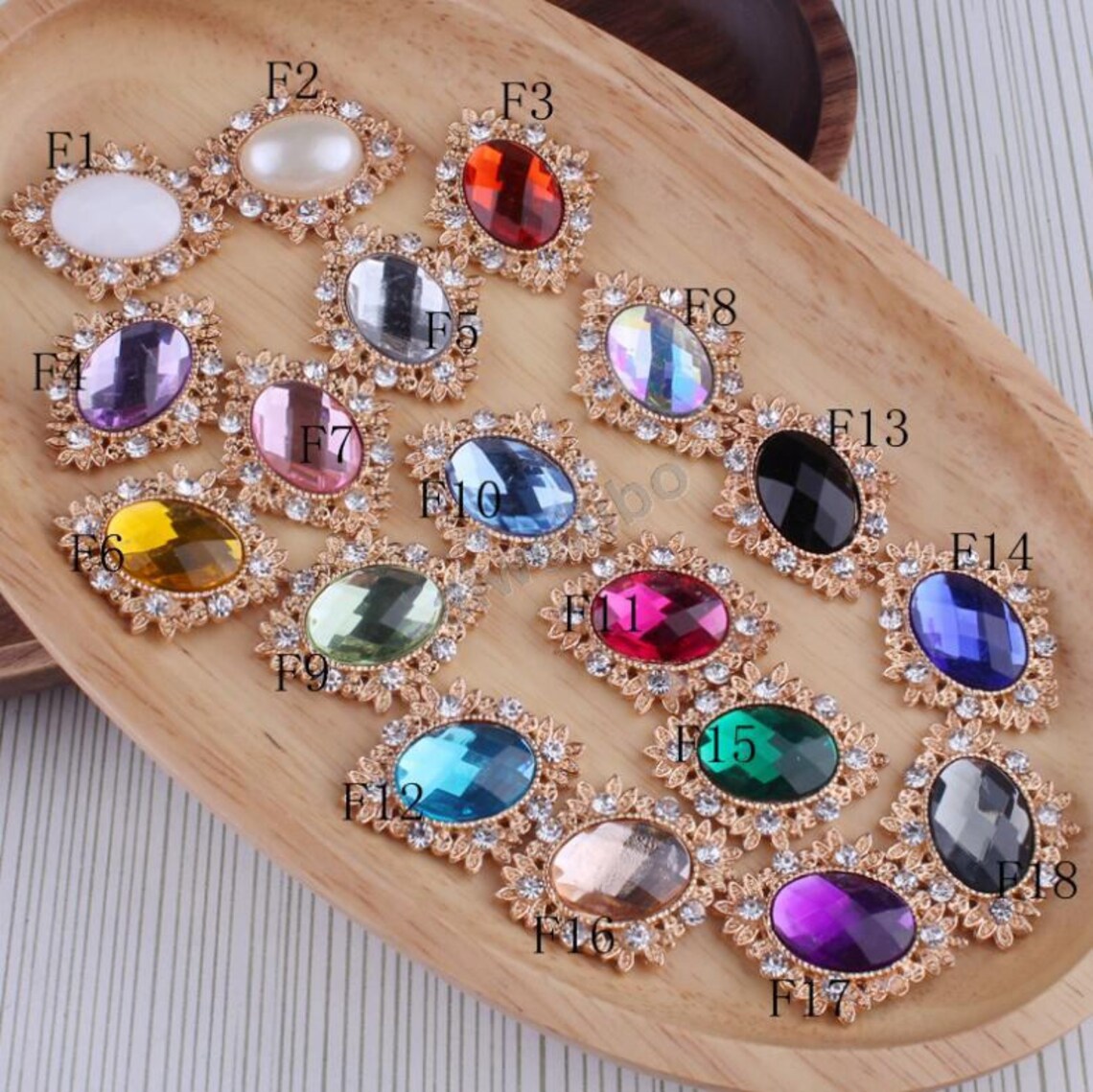 Rhinestone Button metal Rhinestone Buttonflat Back - Etsy