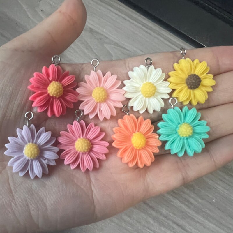 Resin Flower Beads - Etsy