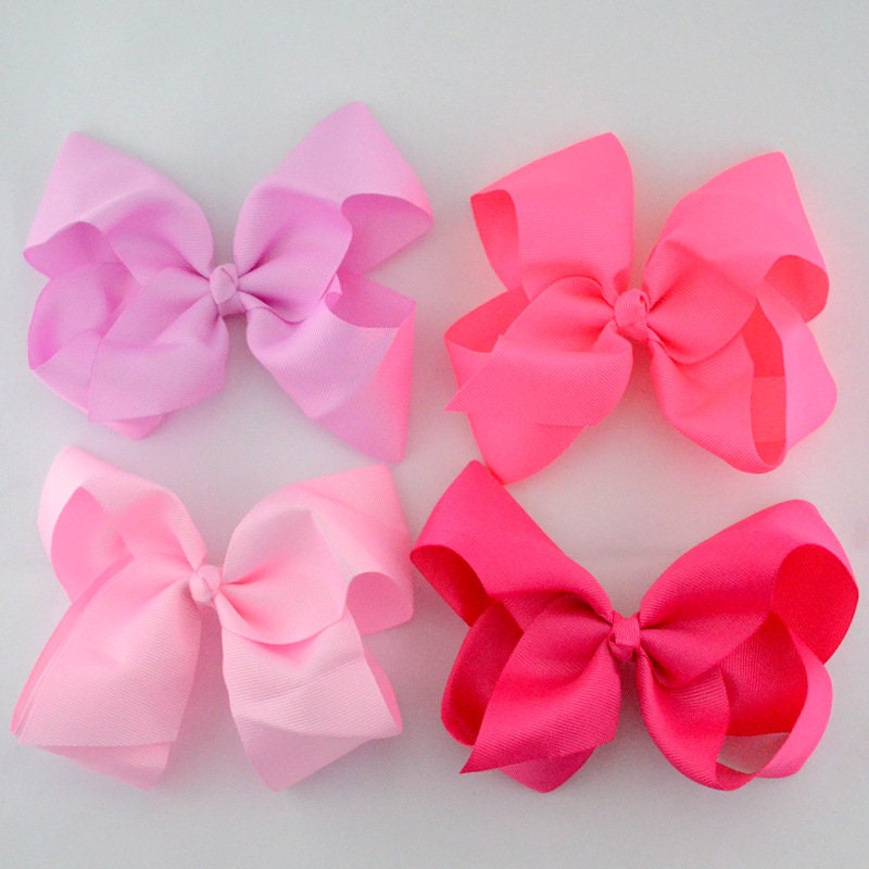 Ribbon Hair Bow - Etsy UK