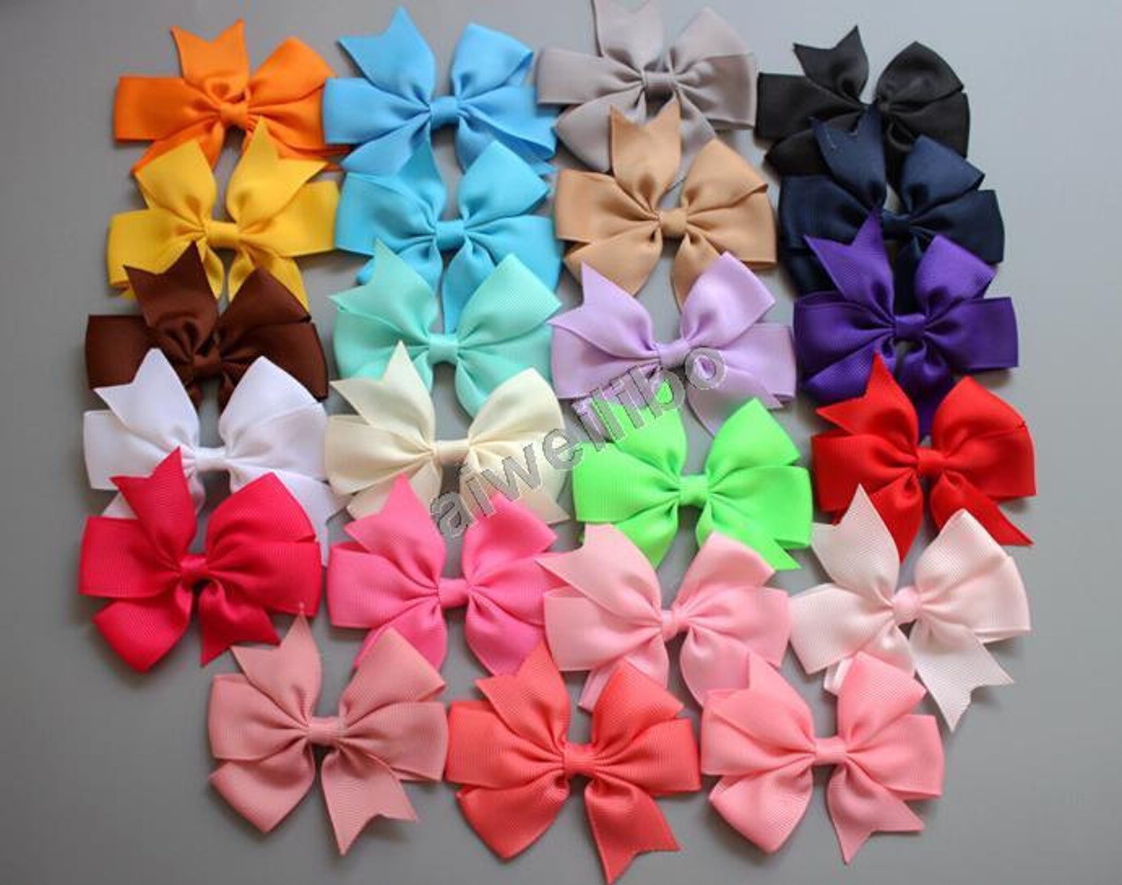 8cm Bow Hair Clips Child Bows Baby Girl Bows Ribbon Bow | Etsy