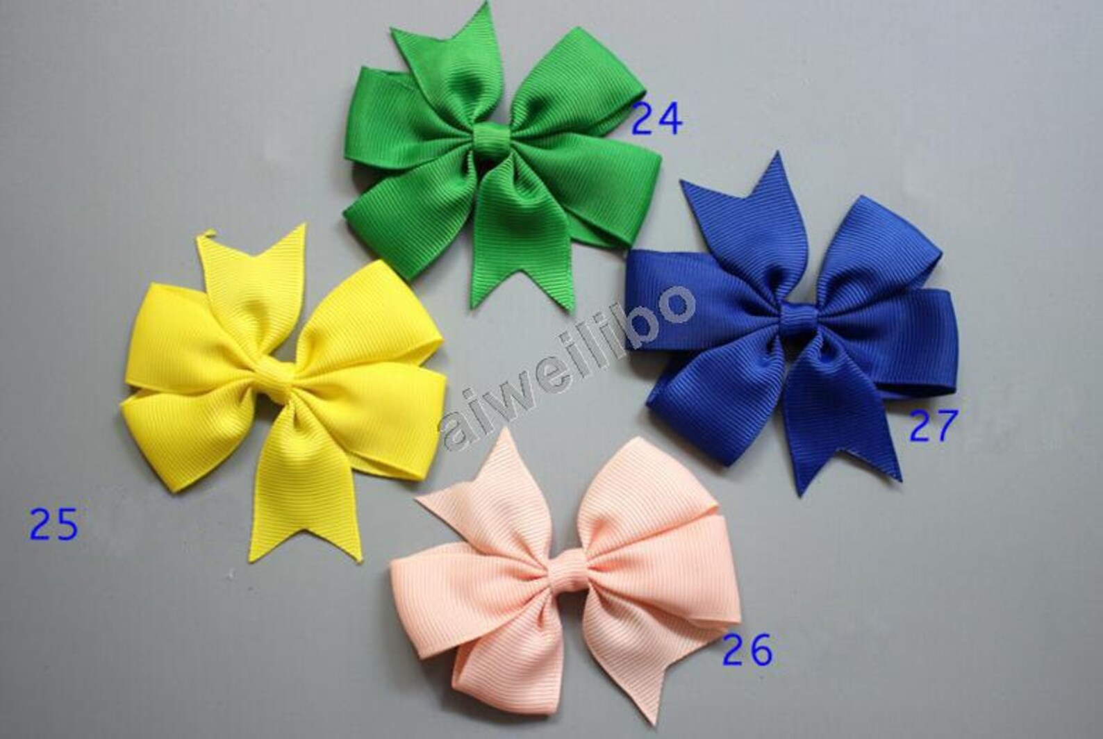 8cm Bow Hair Clips Child Bows Baby Girl Bows Ribbon Bow | Etsy