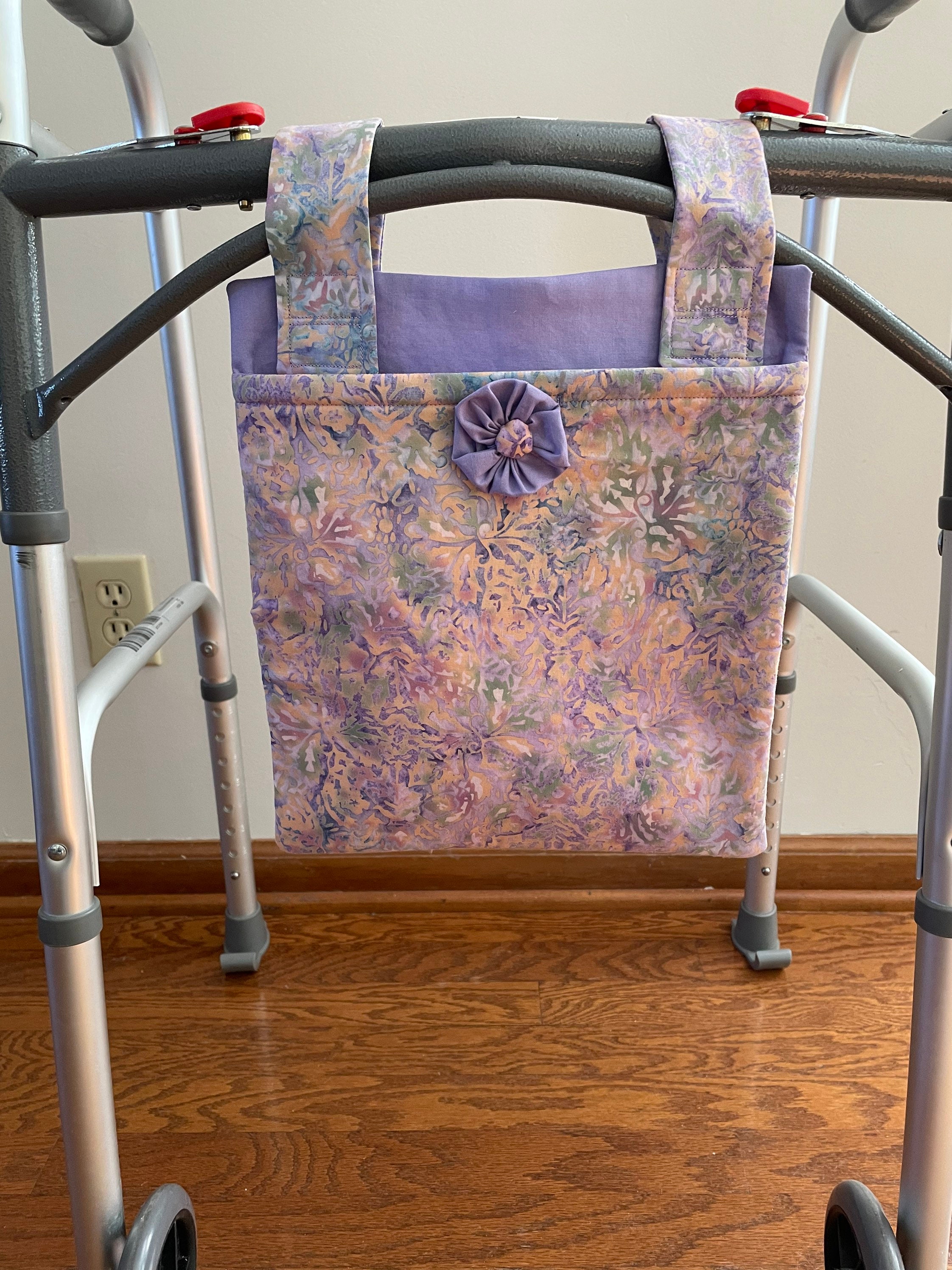 Walker Caddy, Walker Tote Bag , Walker Purse, Walker Bag With Flower ...