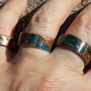 Whiskey Barrel Staves Tennessee Wood Ring Patina Aged Rustic Copper ...