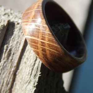 White Oak Natural Wood Ring Custom Size Width Handmade Solid Oak Ring ...