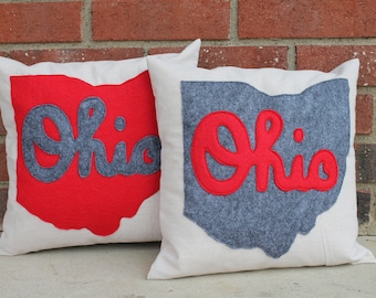 Ohio State Pillow | Etsy