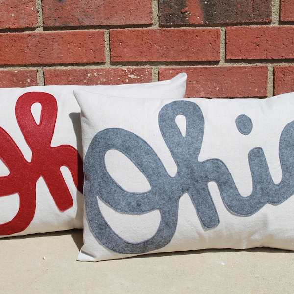 Ohio State Pillow - Etsy