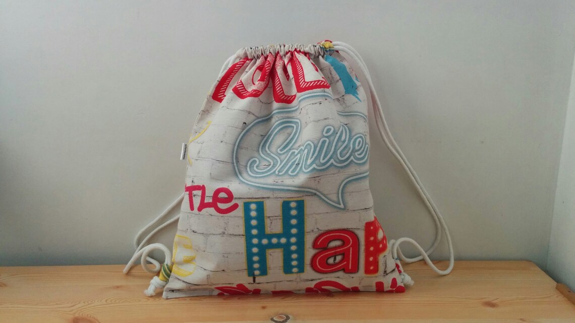 String Backpack,comic Backpack,graffiti Print Fabric,graffiti Fabric ...