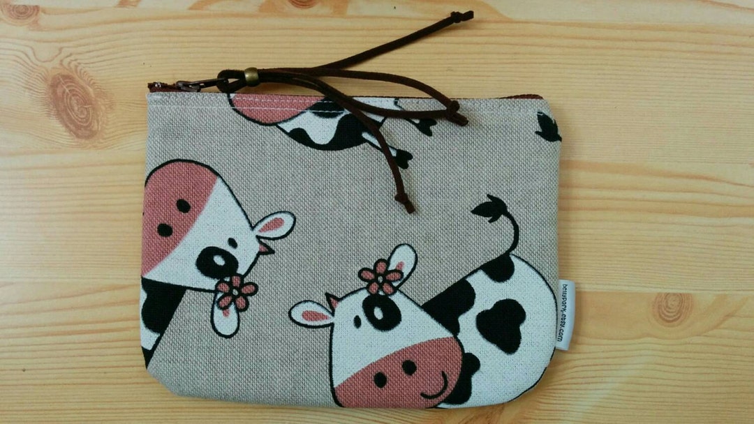 Cows Pouch,cows Fabric, Cows Coin Purse, Cows Bag, Cows Canvas, Cows ...