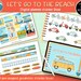 Lets Go TO THE BEACH Digital Stickers Book for Digital - Etsy
