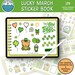 Lucky March DIGITAL STICKERS BOOK for Ipad Planners Goodnotes | Etsy