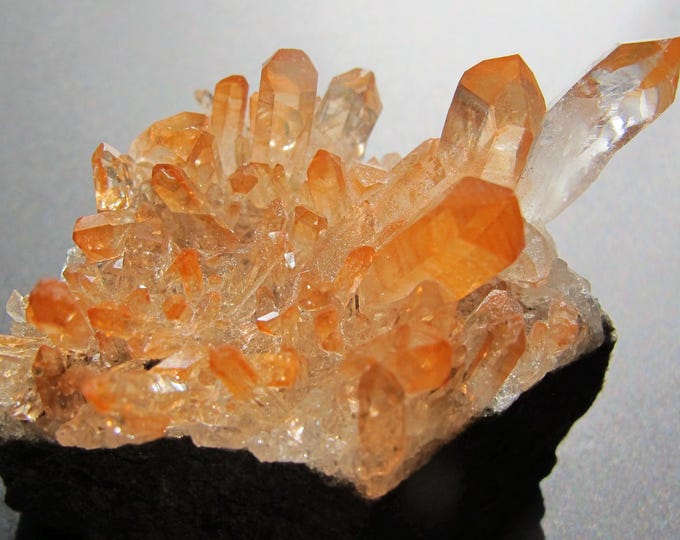 Sun Beam Super Nova Rare Gemmy Swedish Champagne Orange Quartz With ...