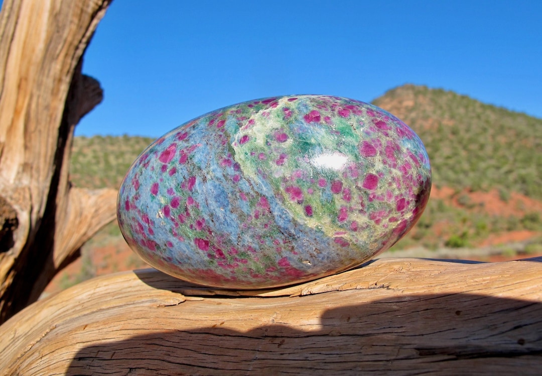 RESERVED Nebula Star Expanse Ruby With Blue Kyanite and Fuchsite ...