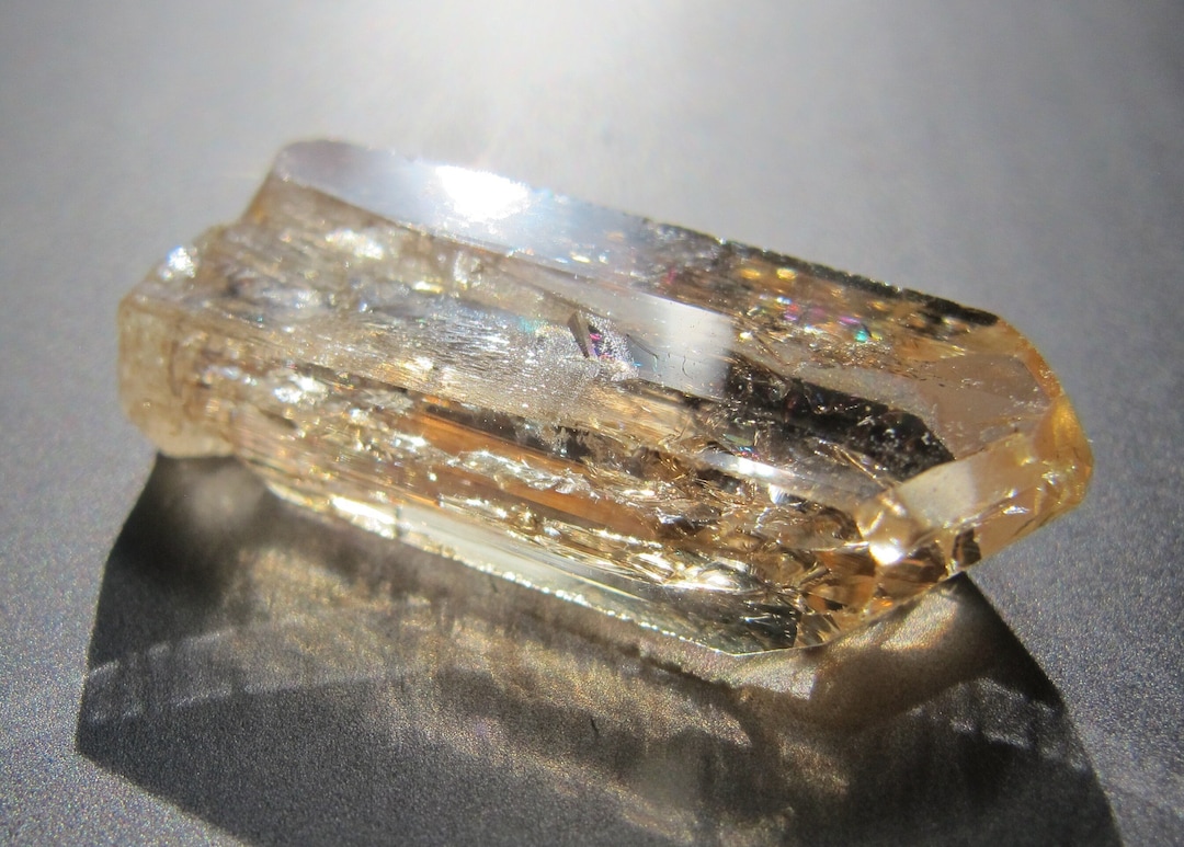 The Healing Light Rare Gem Zambian Chrome Topaz Crystal With Rainbow ...