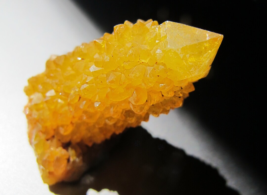 Star Flame Accelerator Golden Healer Yellow Spirit Quartz Crystal Point ...
