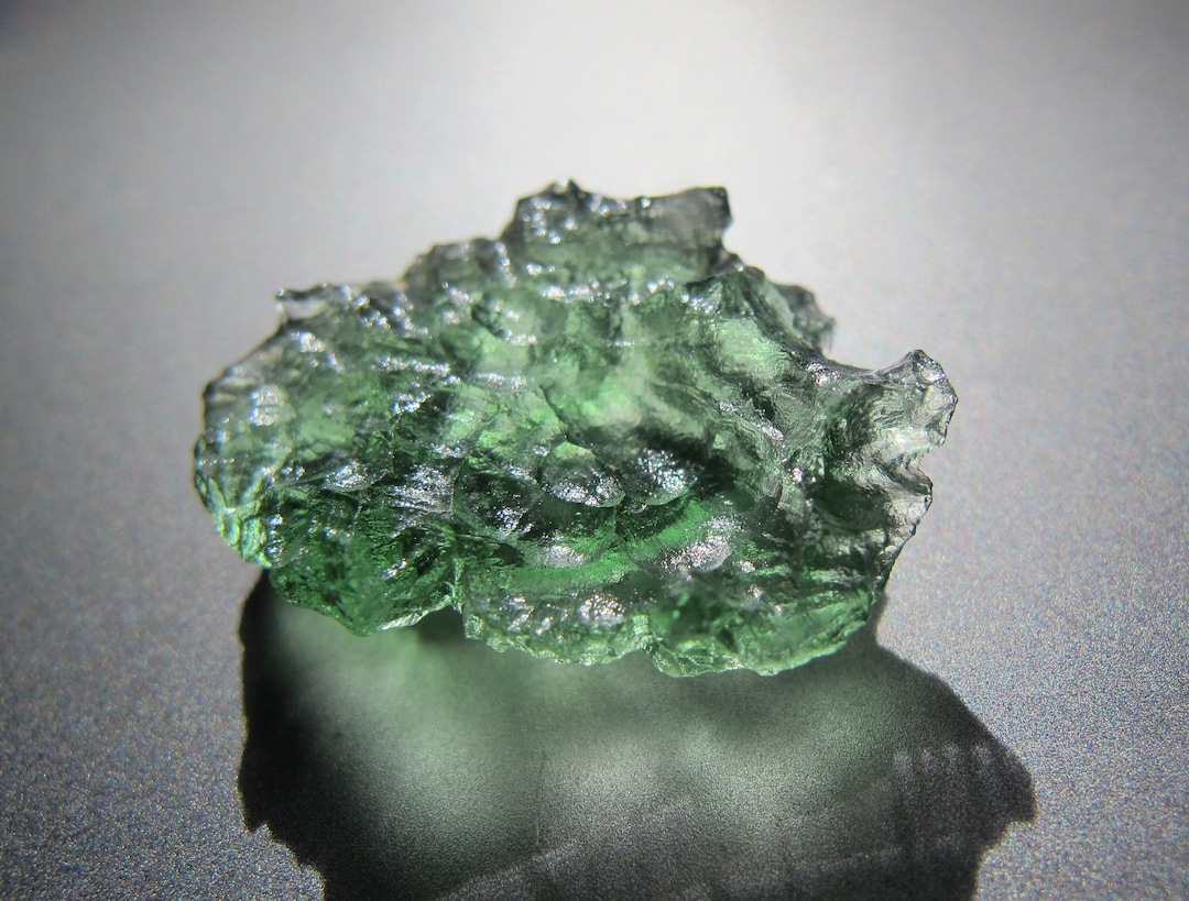 Earth Sky Ambassador Gemmy Forest Green Moldavite Crystal Tektite ...