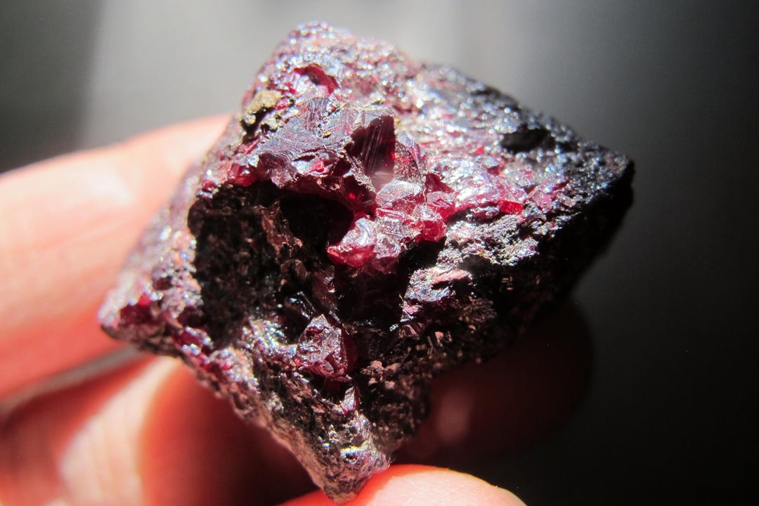 Space Cruise Intergalactic Metallic Red Cuprite Crystals on Matrix ...