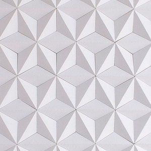 Modern Geometric White Wall Art White Wall Decor, White Contemporary ...