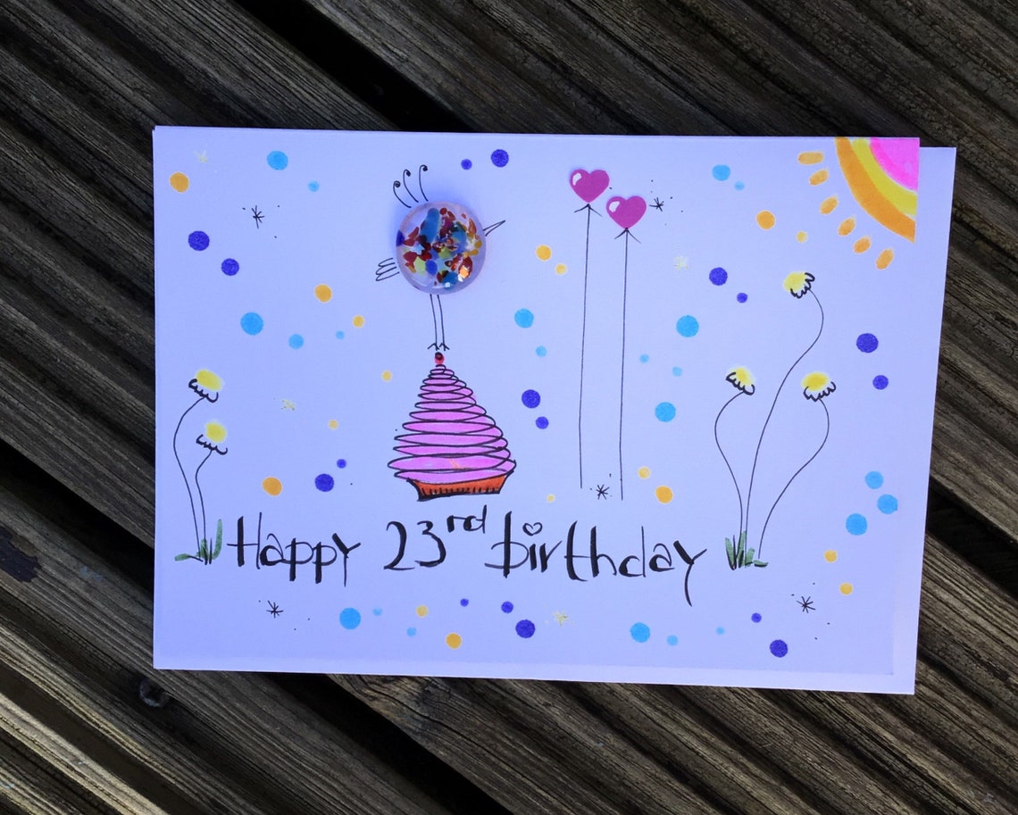 Handmade 23rd Birthday Card Personalised 23rd Birthday Card - Etsy