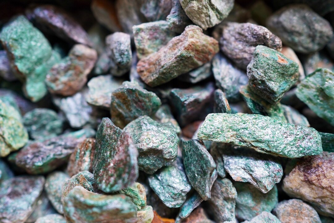 Raw Green Fuchsite Stones | Bulk Wholesale Rough Rocks Minerals ...