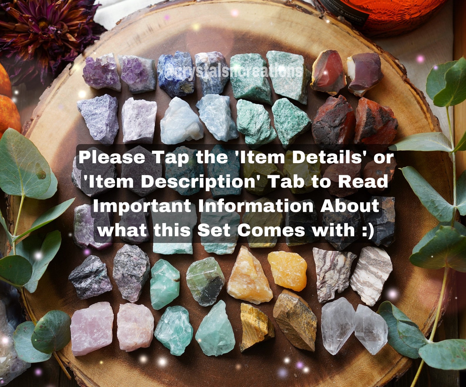 Beginner Crystal Set Starter Kit With 8 Raw Natural Crystals Etsy