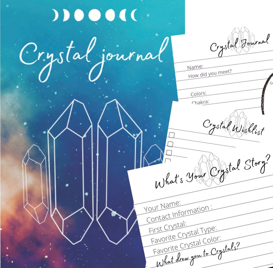 Crystal Journal Digital Download Printable Log Book for - Etsy