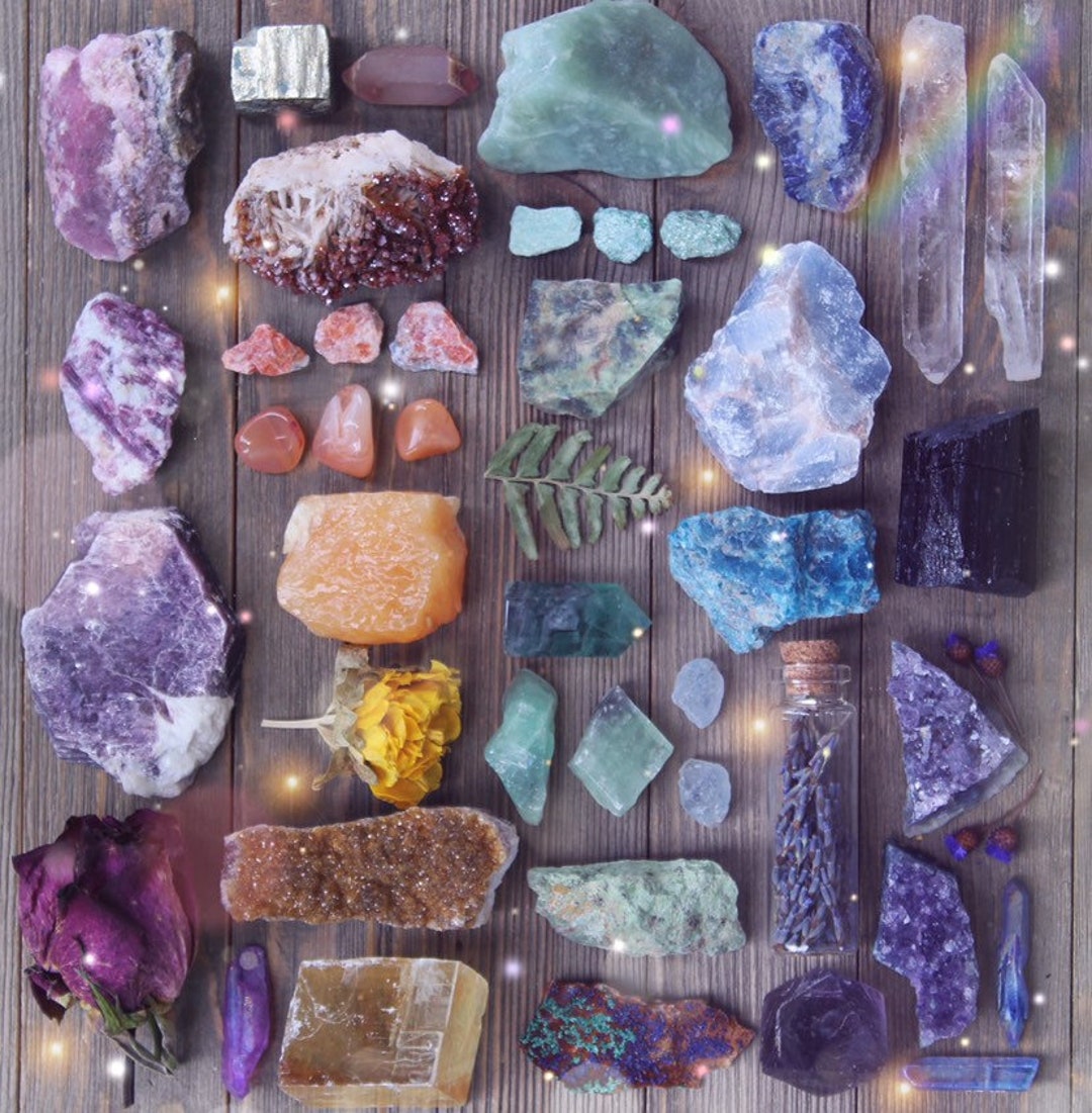 Intuitively Chosen Healing Crystal Set Wishing Stones Zodiac Crystals ...