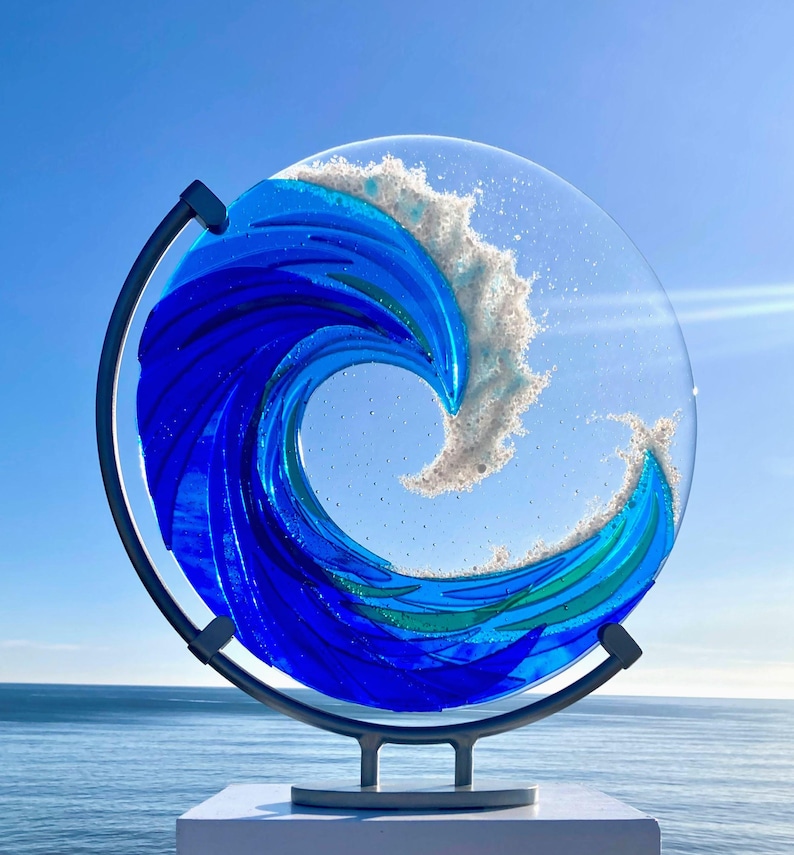 Fused Glass Wave Tutorial: Step-by-step Guide (PDF Download) - Etsy