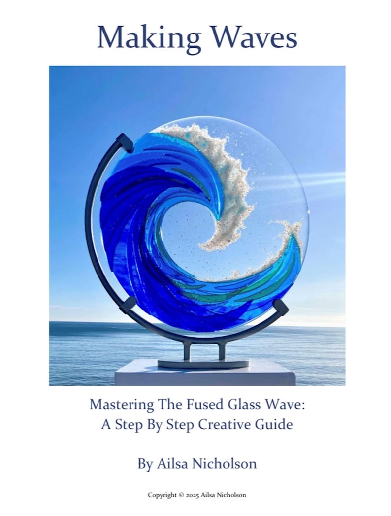 Fused Glass Wave Tutorial: Step-by-step Guide (PDF Download) - Etsy