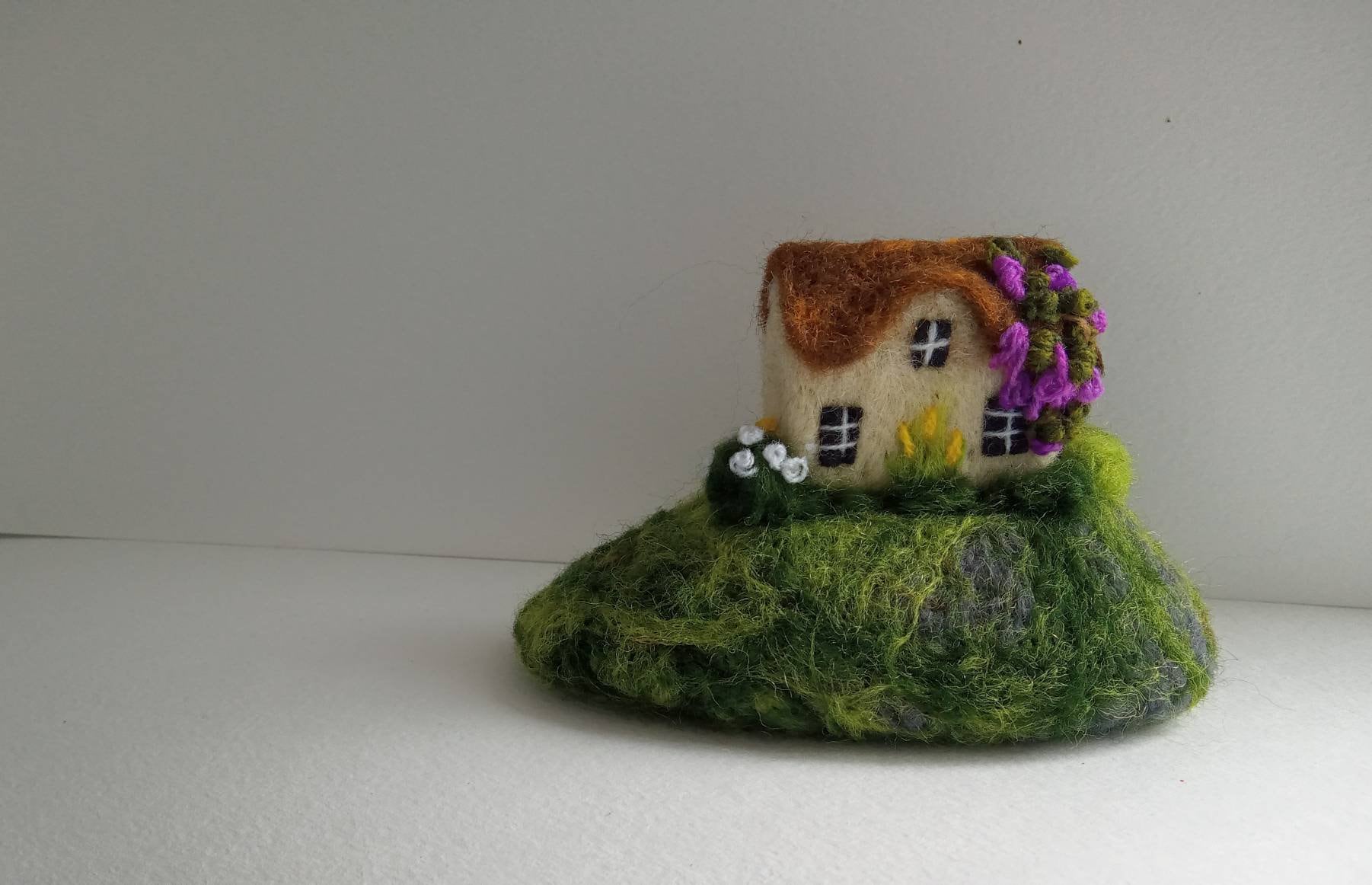 Needle Felted House Felt Cottage - Etsy