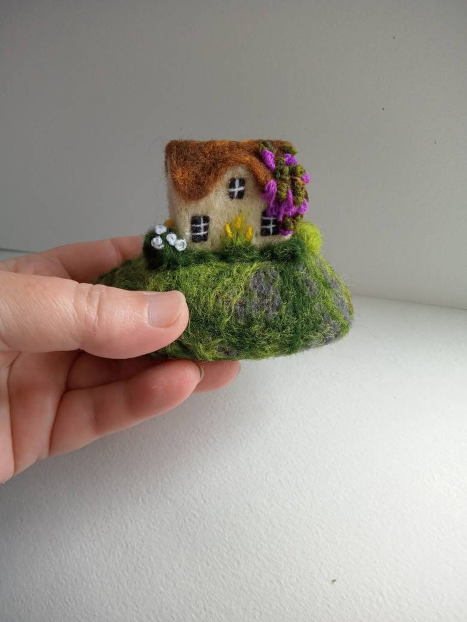 Needle Felted House Felt Cottage - Etsy