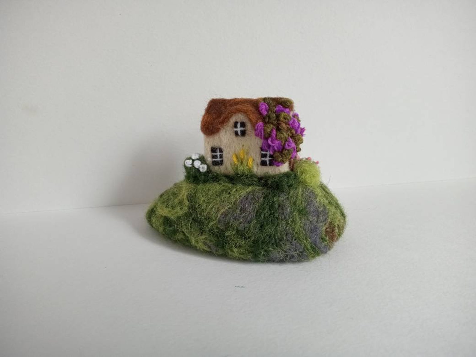Needle Felted House Felt Cottage - Etsy