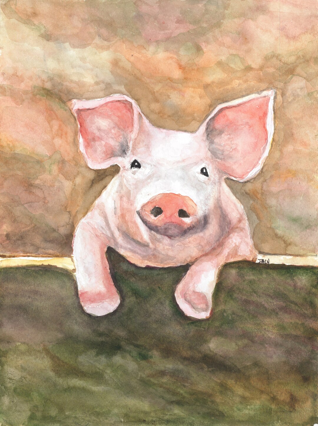Some Pig - Signed Print of Original Art by Daly - Etsy