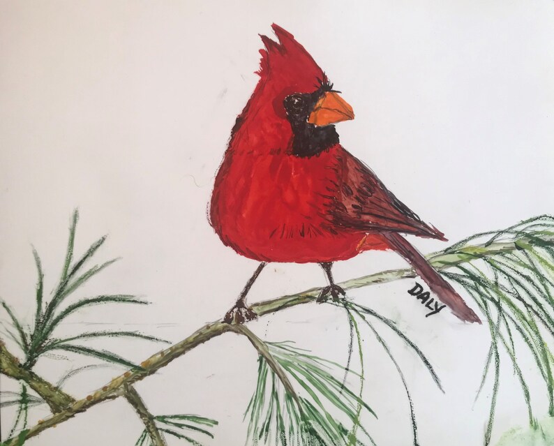 Love to Dad Cardinal Digital Print - Etsy
