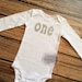 Baby Onesie One Onesie 1st Birthday Onesie Outfit One Silver - Etsy