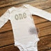 Baby Onesie One Onesie 1st Birthday Onesie Outfit One Silver - Etsy