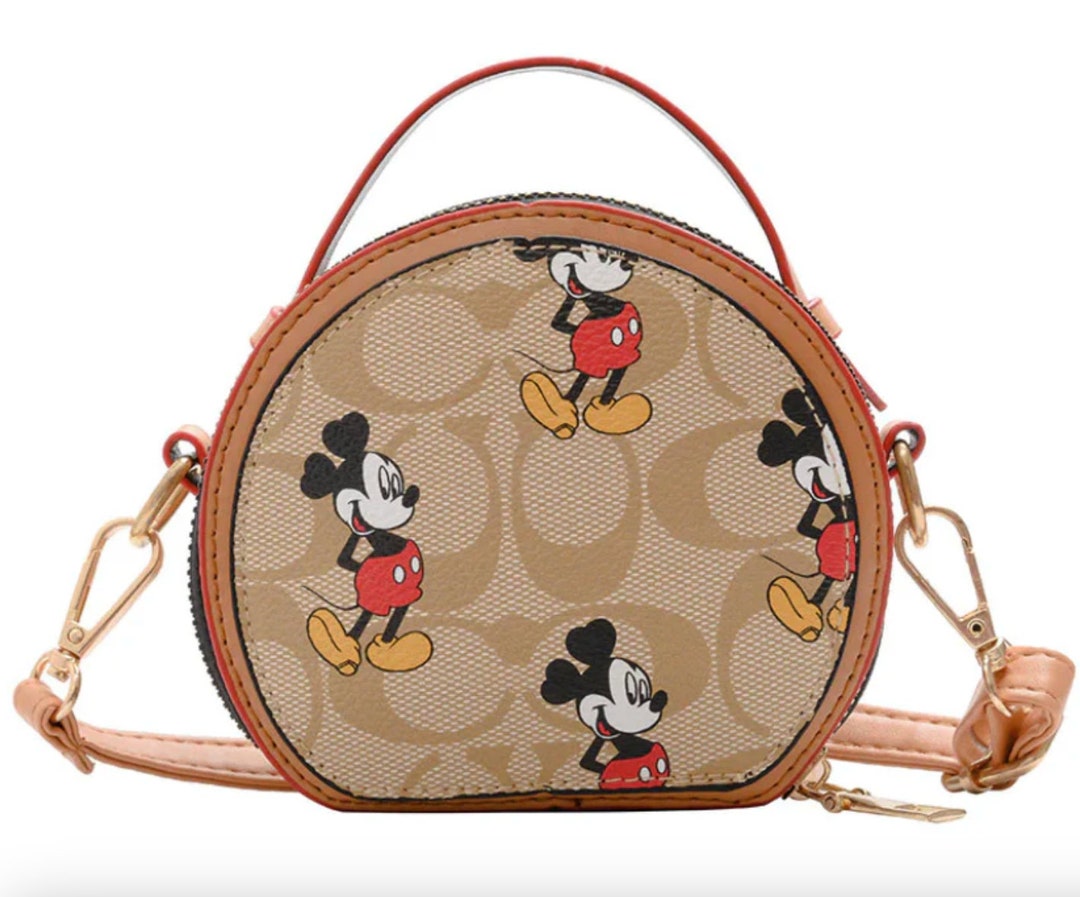 Mickey Mouse Coach Inspired Mini Crossbody Purse - Etsy