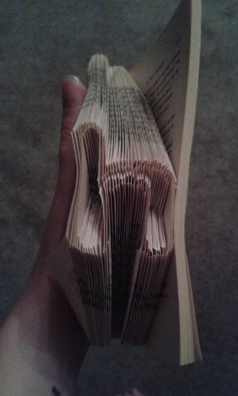 Book Folding Pattern Alphabet Alphabet 11 Outline Full - Etsy UK