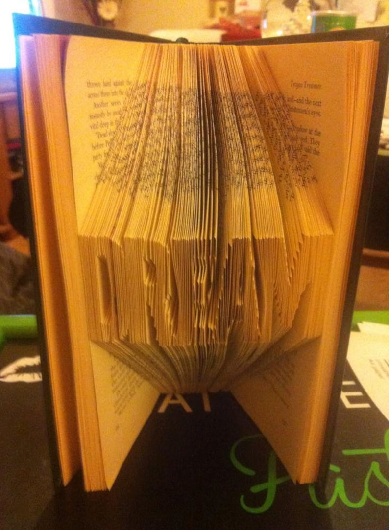 Book Folding Mini Alphabet Uppercase Letters Numbers & - Etsy