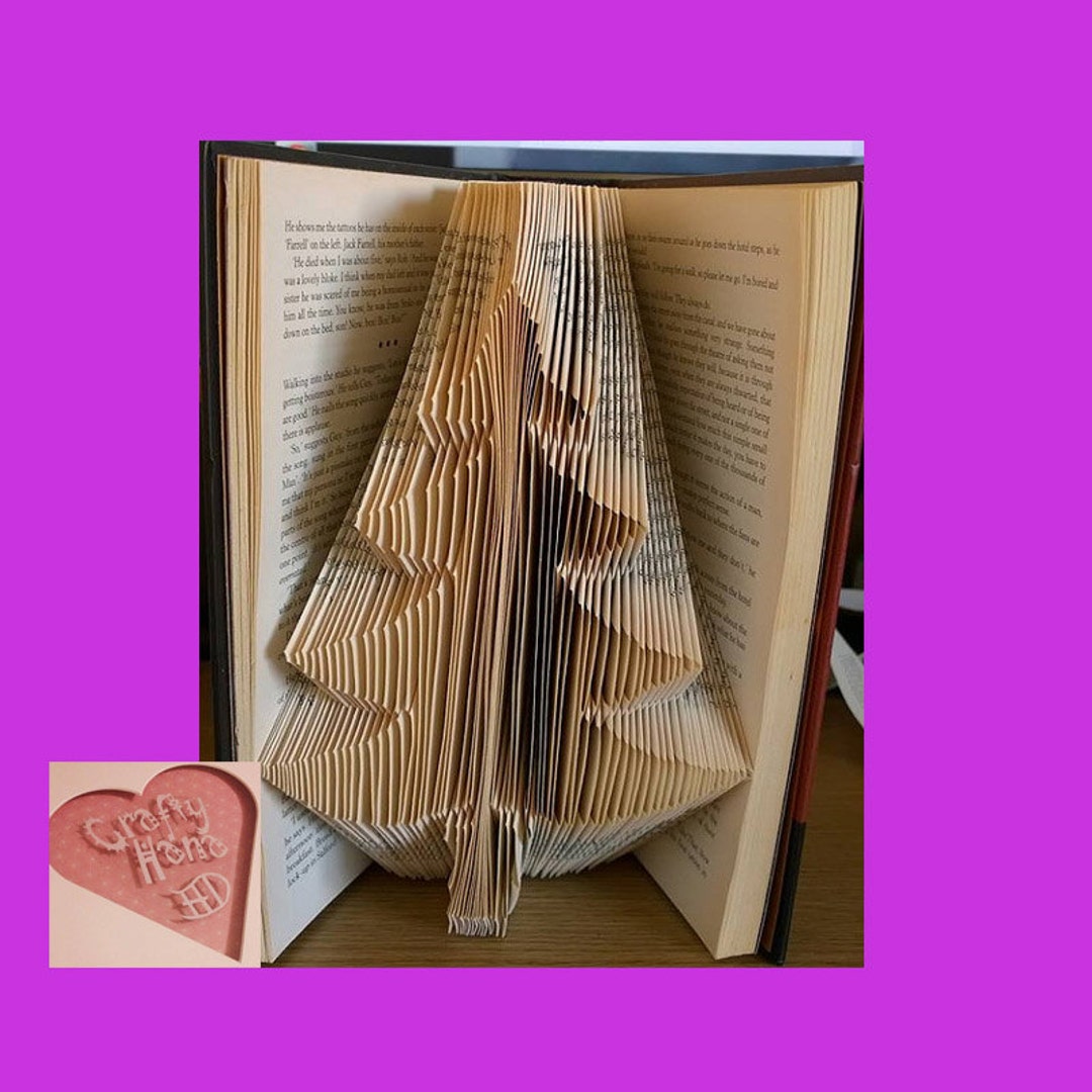 Book Folding Pattern - Christmas Tree - 173 Folds - Measure, Mark ...