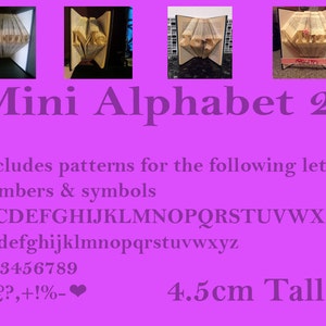 Mini Alphabet Book Folding Patterns - Mini Alphabet 2 - Etsy