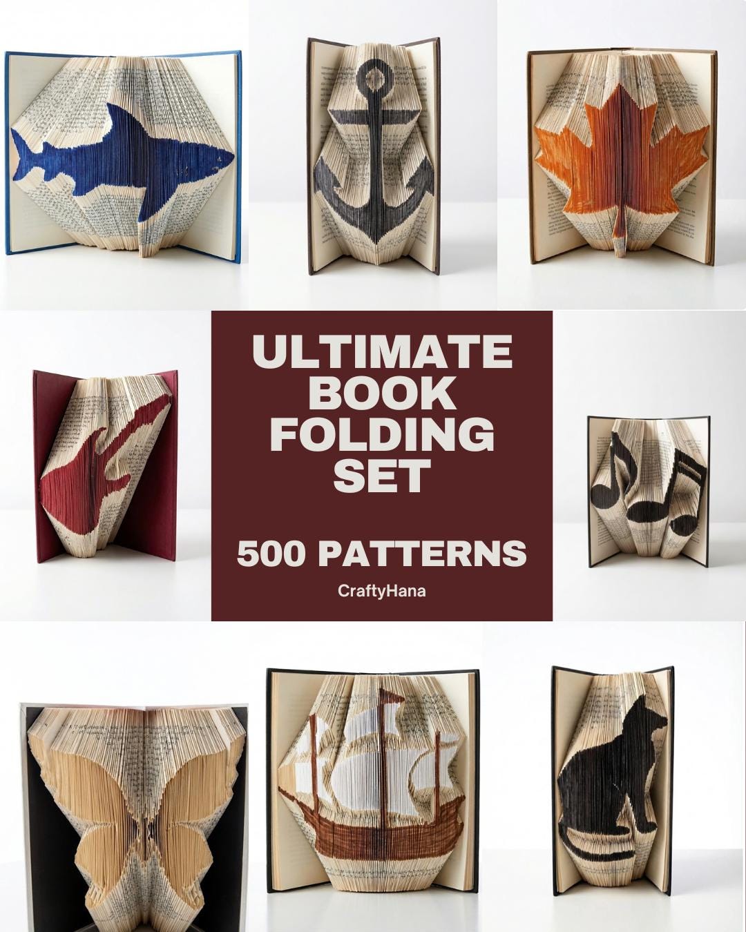 The Ultimate Book Folding Pattern Mega Bundle - Over 500 Patterns ...