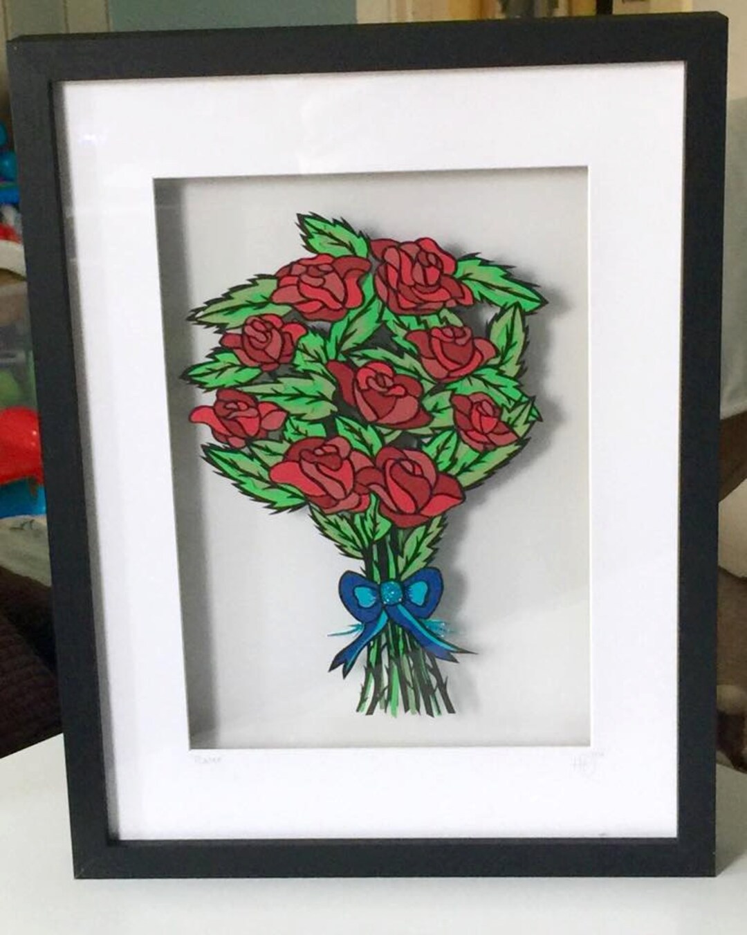 Papercutting Template - Rose Bunch - Cut Your Own Papercut - Jpeg and ...