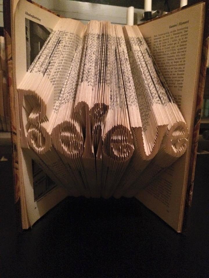 Book Folding Patterns - Alphabet 5 - Swirly Slim Font - Instant ...