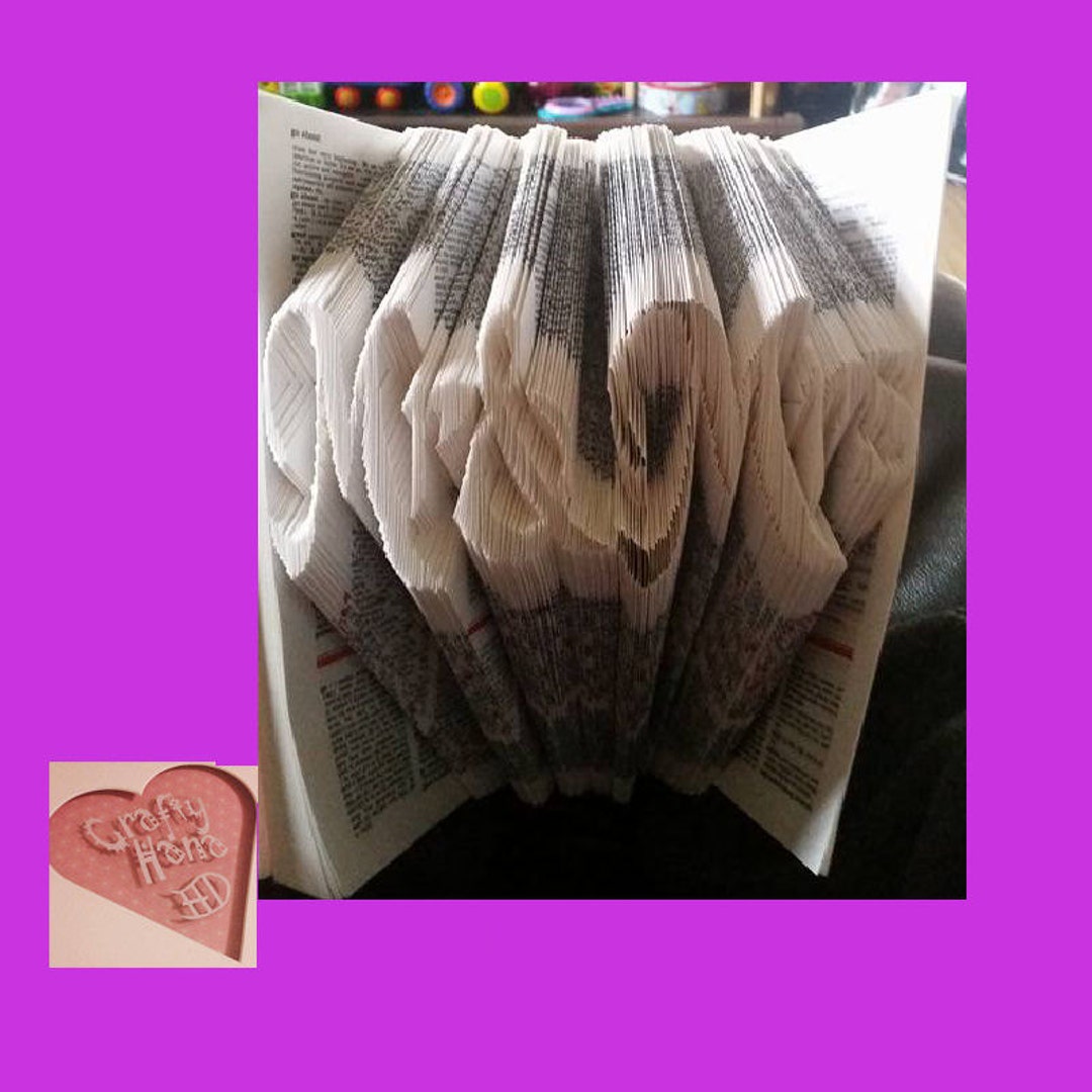 Book Folding Pattern - Mr and Mrs (fancy) - 452 Folds - Measure, Mark ...