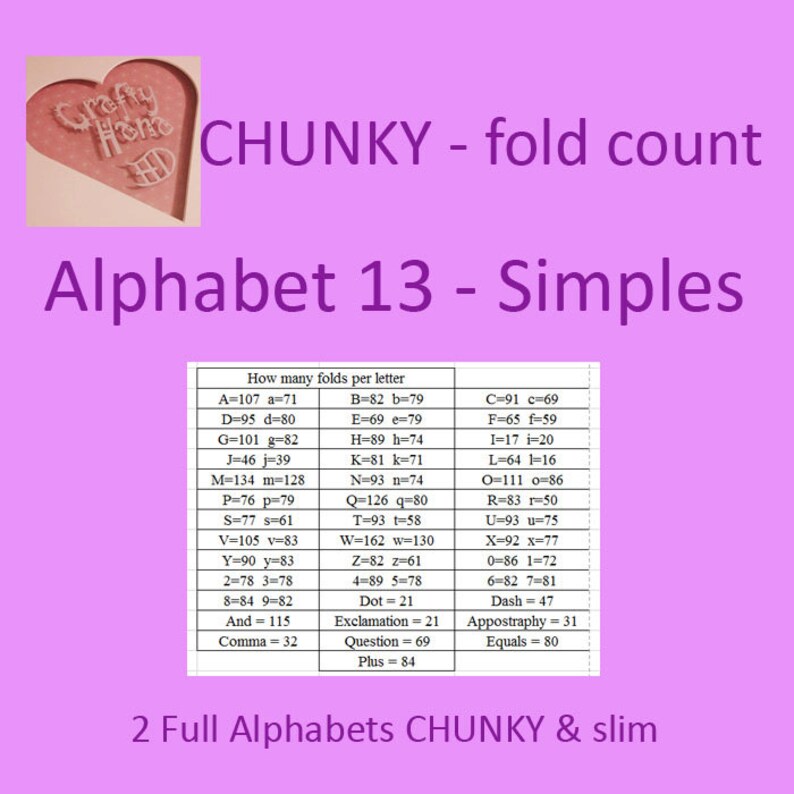 Book Folding Pattern Alphabet 13 Simples 2 Alphabets - Etsy UK
