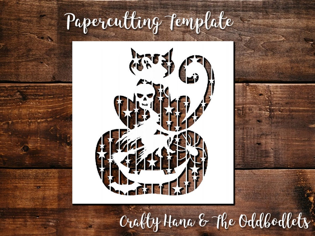 Modelo de recorte de papel - Halloween Insiders - Arquivos JPEG/PDF ...