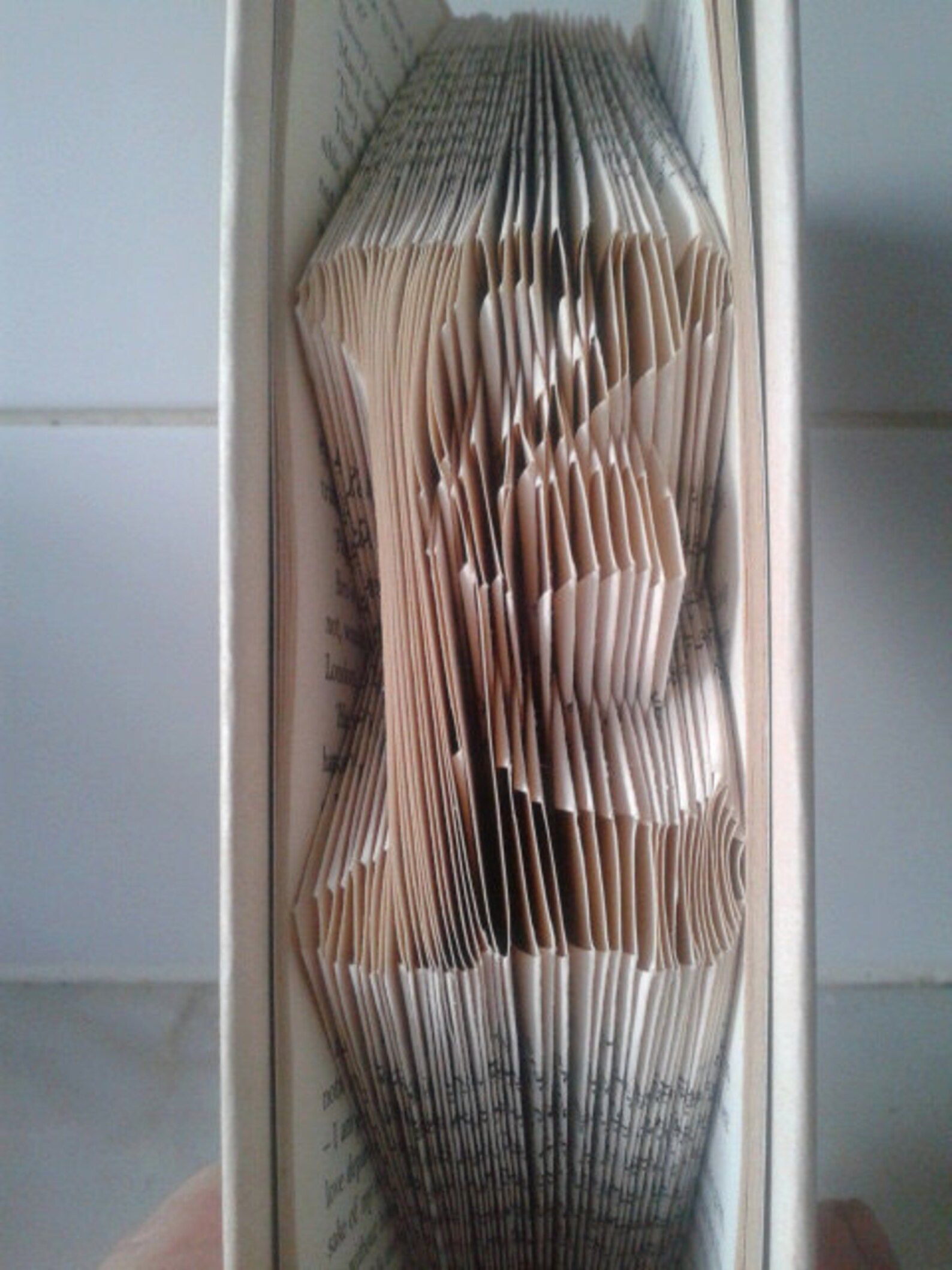 Book Folding Pattern - Alphabet 17 - Art Nouv - Full Measurements to ...